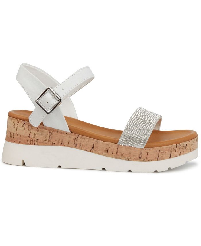 Sugar Women's Goldie Embellished Flatform Wedge Sandals & Reviews ...