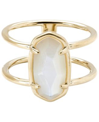 Kendra Scott Genuine Stone Double Band Statement Ring - Macy's