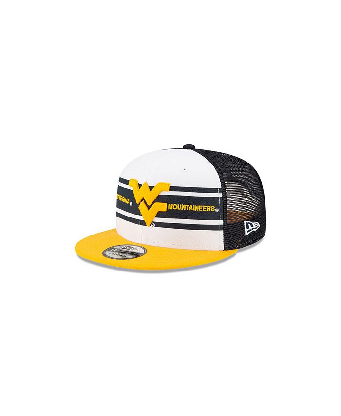 New Era West Virginia Mountaineers Super Stripe 9FIFTY Cap - Macy's
