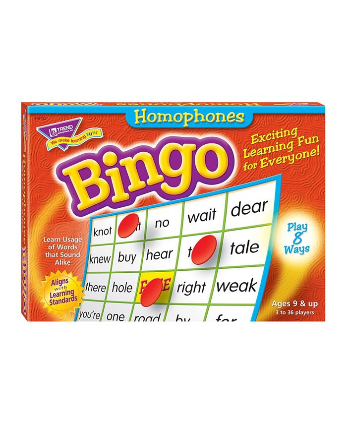 Trend Enterprises Homophones Bingo Game - Macy's