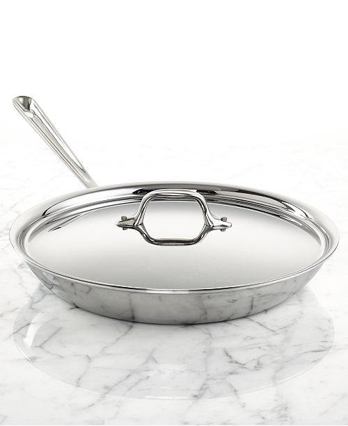 All-Clad Stainless Steel 12" Covered Fry Pan & Reviews - Cookware ...