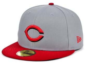 New Era Cincinnati Reds Gray Anniversary 59FIFTY Cap - Macy's