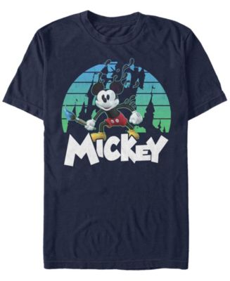 Men's Epic Mickey Mickey Retro Sunset Short Sleeve T-shirt - Macy's