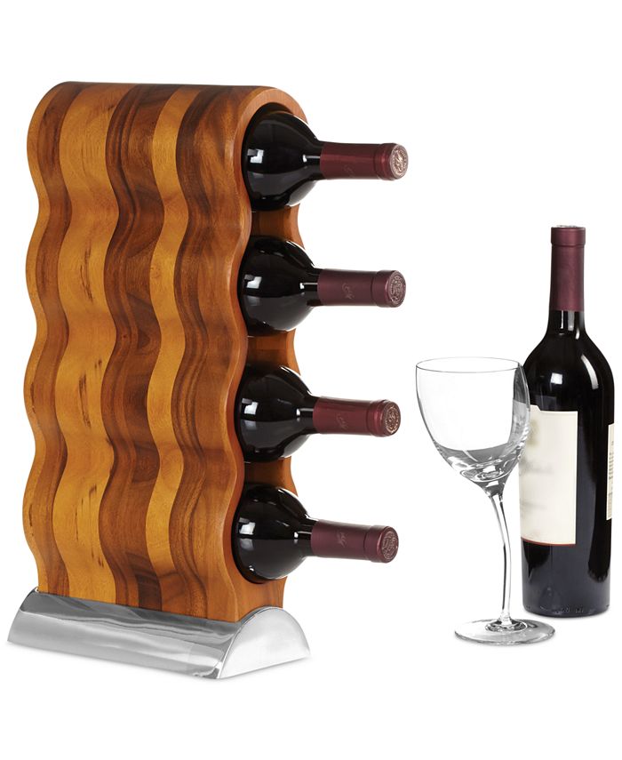 Nambé Nambe Curvo 17.25" Wood Wine Storage Rack & Reviews - Bar & Wine ...
