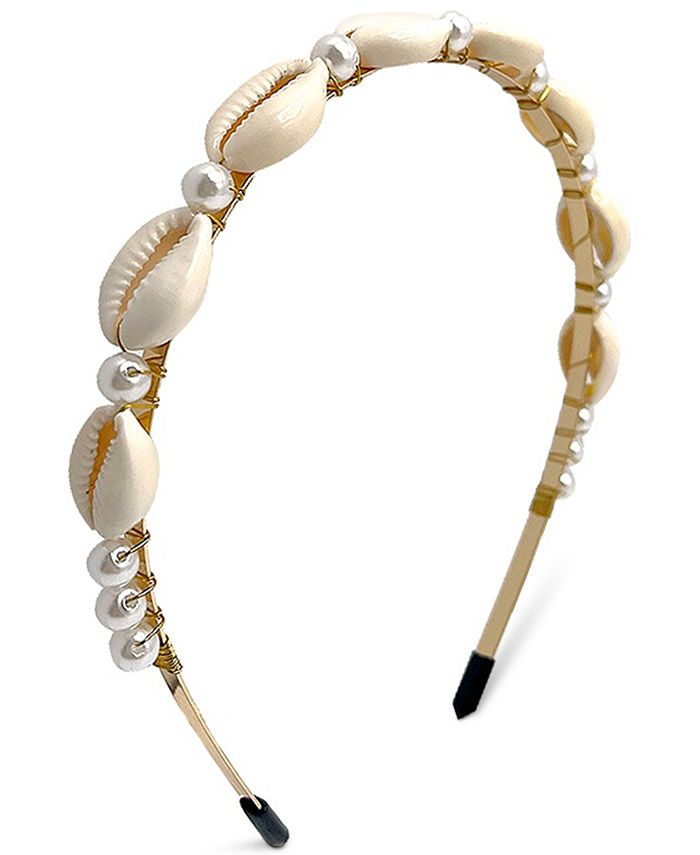 Inc International Concepts Gold Tone Imitation Pearl And Puka Shell