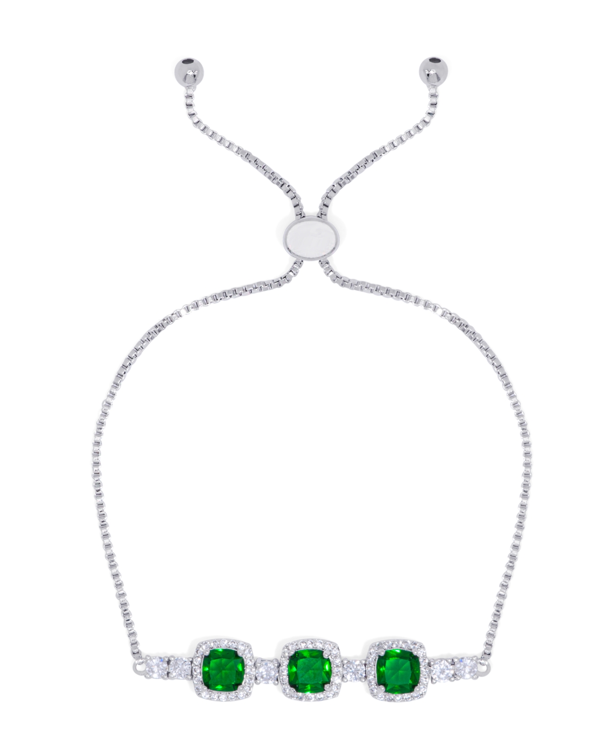 Click here for Simulated Emerald/Cubic Zirconia Cushion Adjustabl... prices