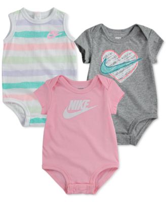 Nike Baby Girls 3-Pc. Sidewalk Chalk Bodysuits Set - Macy's
