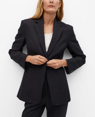 Structured Blazer Button - Macy's