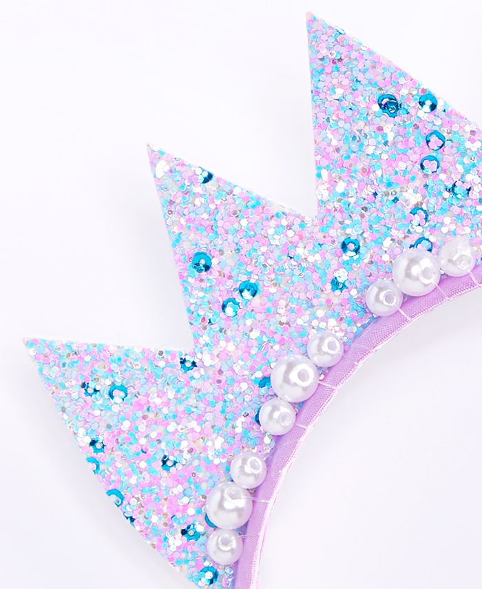 Nickelodeon Girls Glitter Crown Headband - Macy's