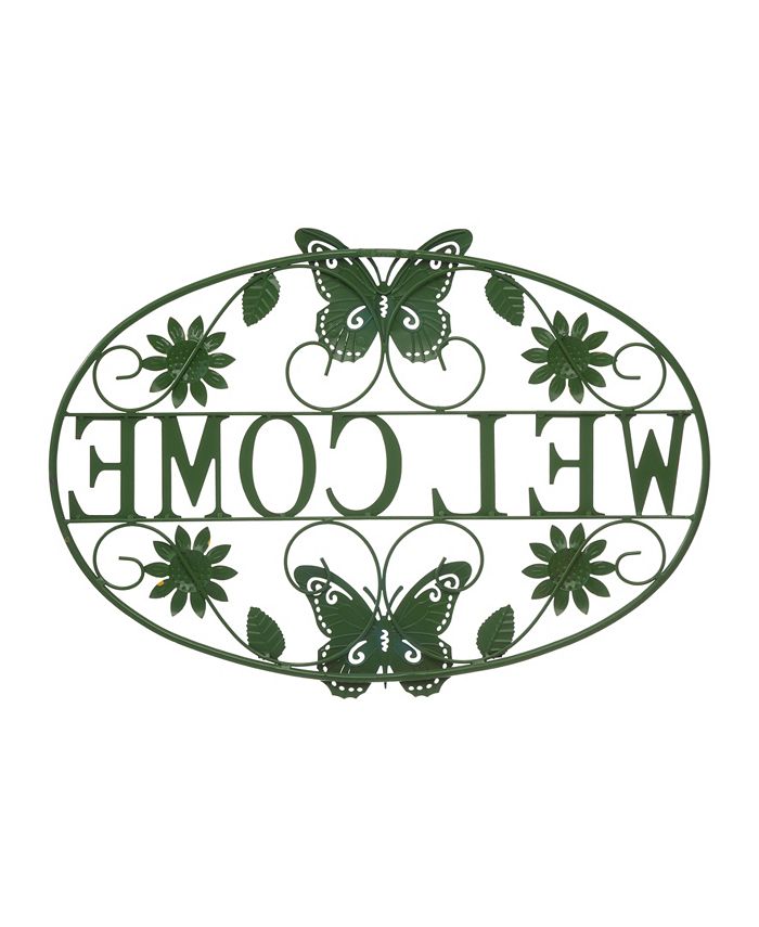 Glitzhome Whimsical Welcome Wall Decor - Macy's