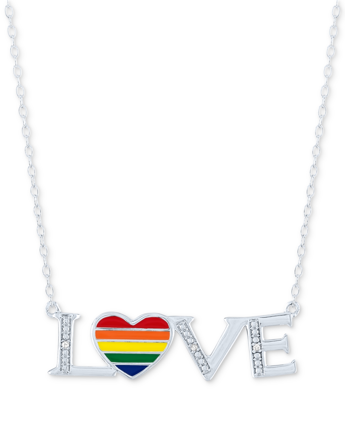 Click here for Diamond Accent Love Heart Pendant Necklace in Ster... prices