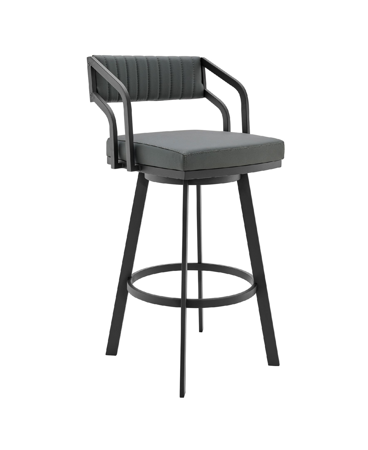Click here for Scranton Swivel Modern Metal and Faux Leather Bar... prices