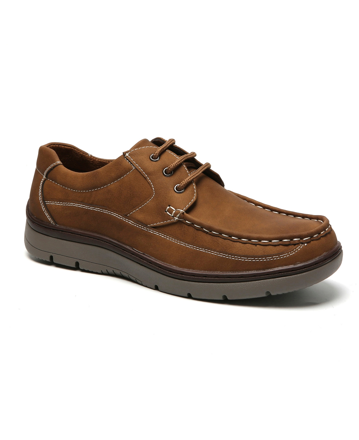 Click here for Aston Marc Mens Lace-Up Comfort Casual Shoes - Tan prices