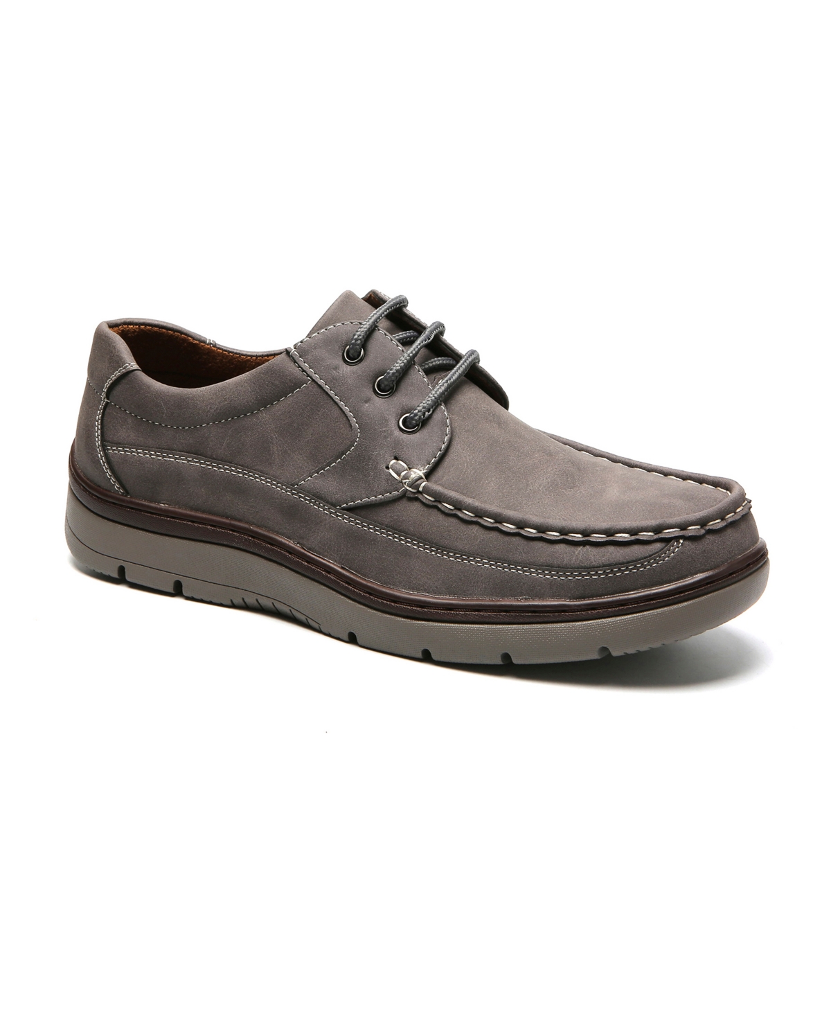 Click here for Aston Marc Mens Lace-Up Comfort Casual Shoes - Gra... prices