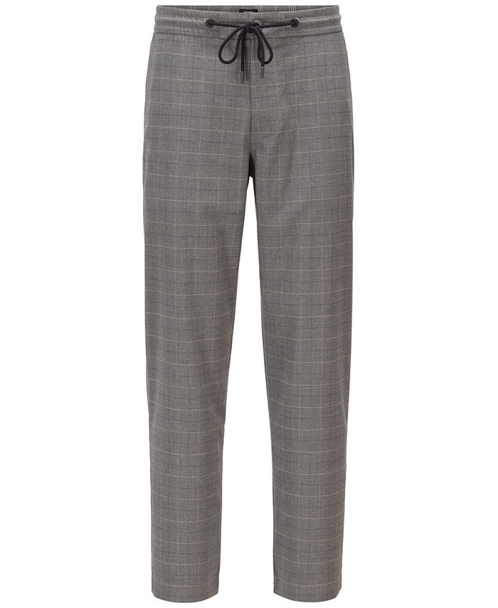 Hugo Boss Men's Tapered-Fit Trousers - Macy's