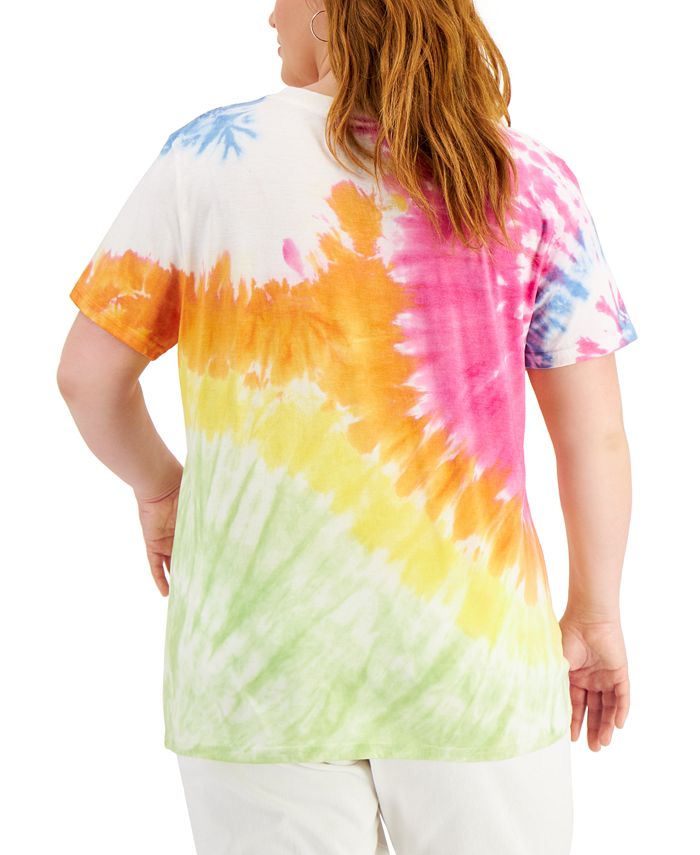 Mighty Fine Trendy Plus Size Minnie Tie Dye Graphic Print T Shirt Macys