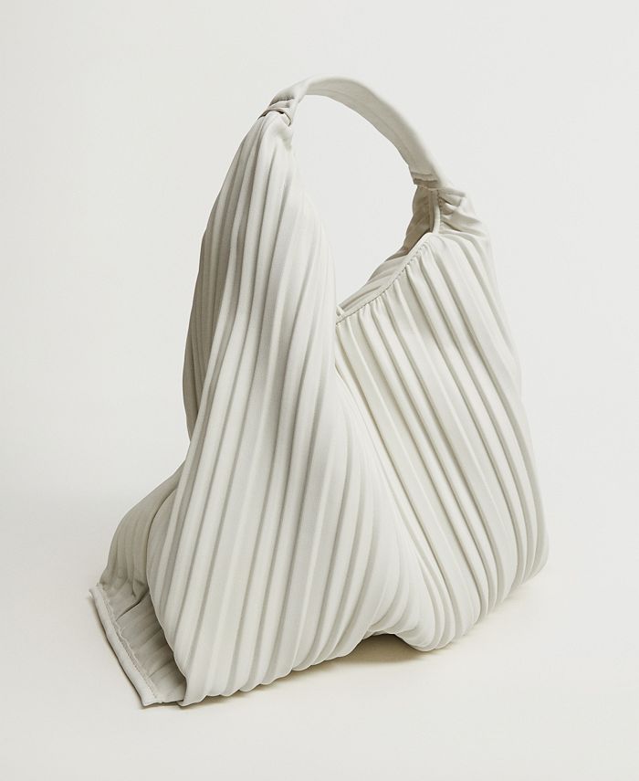 MANGO Pleated Bucket Bag - Macy's