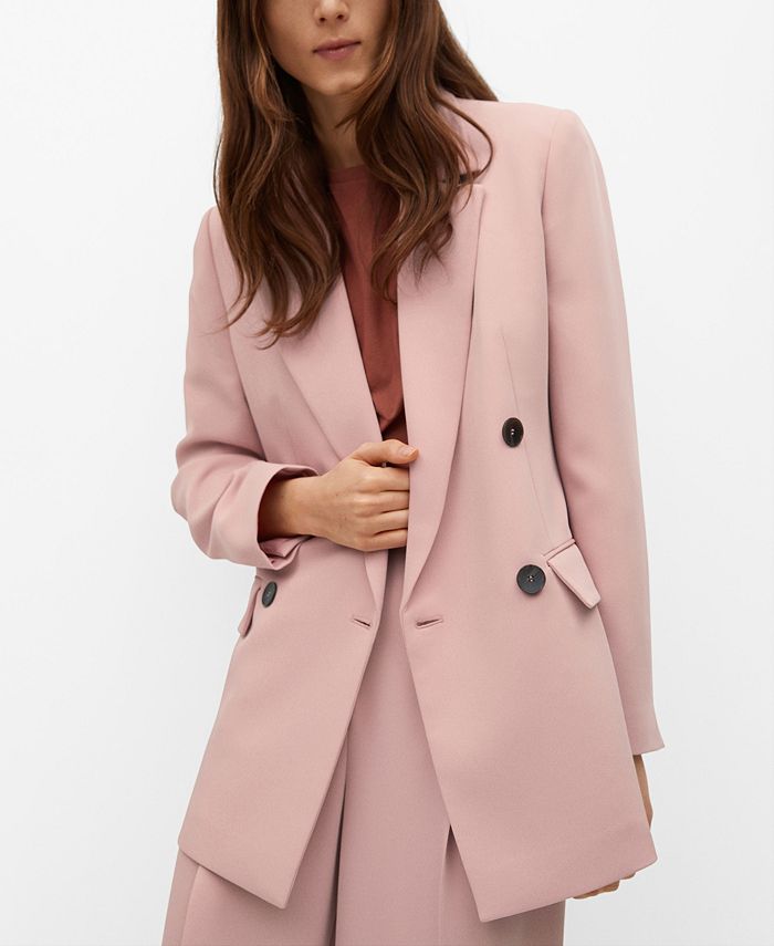 MANGO Flowy Suit Blazer - Macy's