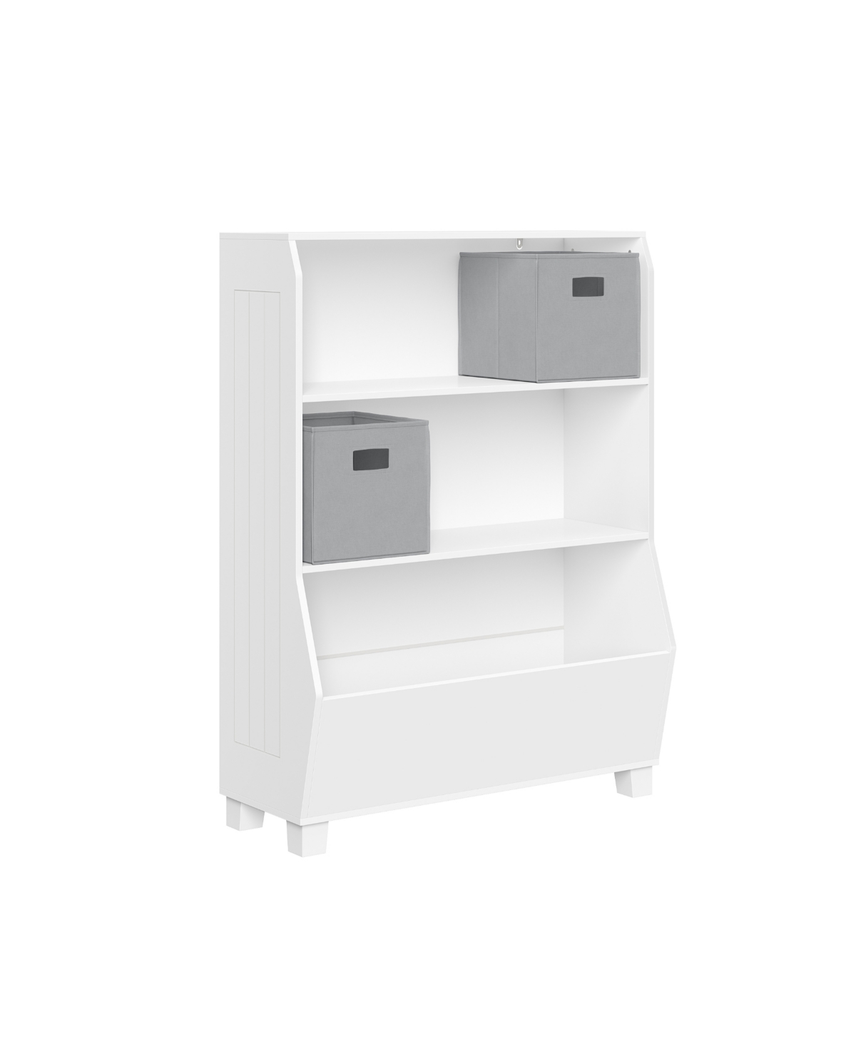 Click here for Kids Book Case with Toy Organizer - Gray prices