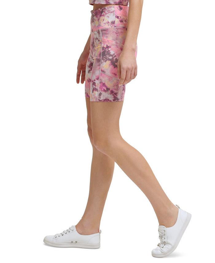 Calvin Klein Printed High-Waist Bike Shorts & Reviews - Shorts - Women ...