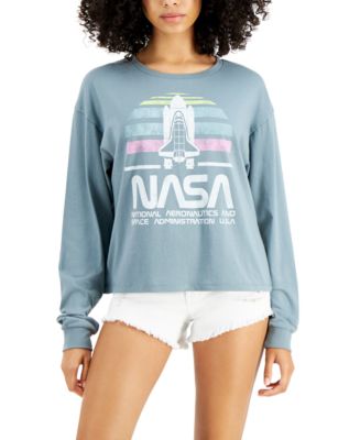 Grayson Threads Black Juniors' NASA Long-Sleeve T-Shirt - Macy's