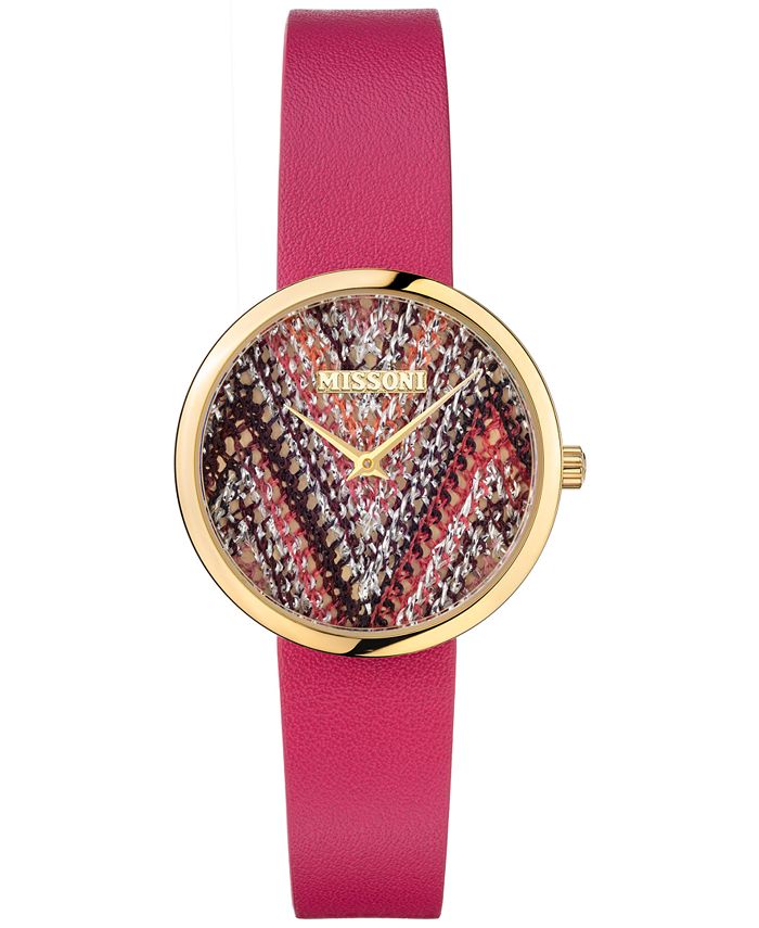 Missoni Women's Swiss M1 Gold Ion-Plated Bracelet Watch 34mm Set - Macy's