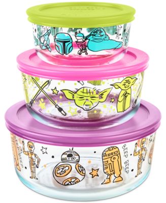Pyrex Star Wars 6-Pc. Food Storage Container Set - Macy's