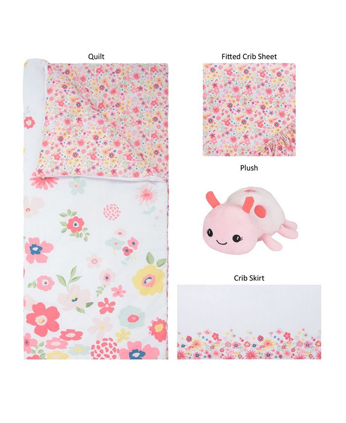 Trend Lab Floral Sprinkles Crib Bedding, Set of 4 - Macy's