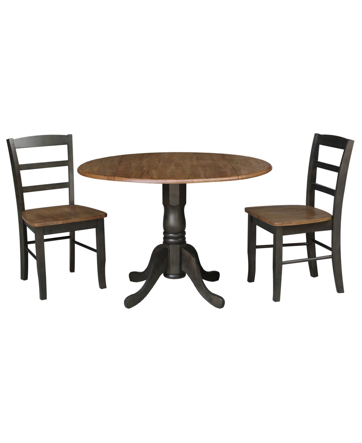 Click here for 42 Dual Drop Leaf Pedestal Dining Table with 2 Mad... prices