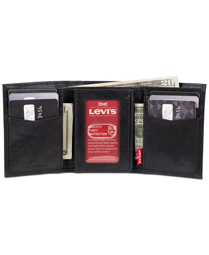 Levi's Men's Andrew Extra-Capacity Tri-Fold Wallet - Macy's