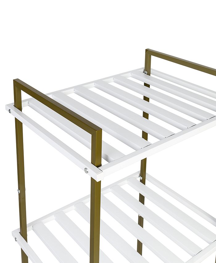 Honey Can Do 3-Tier Tubular Steel Slatted Shelving Unit - Macy's