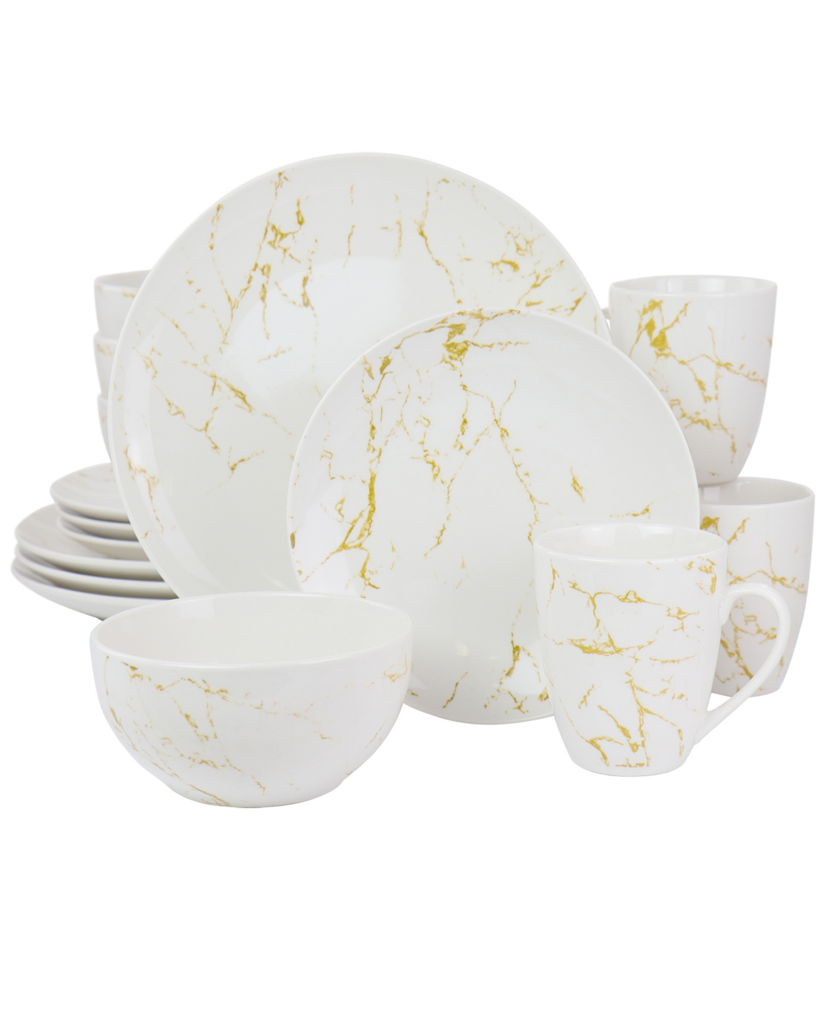 Click here for Elama Fine Marble 16 Pc. Dinnerware Set  Service f... prices