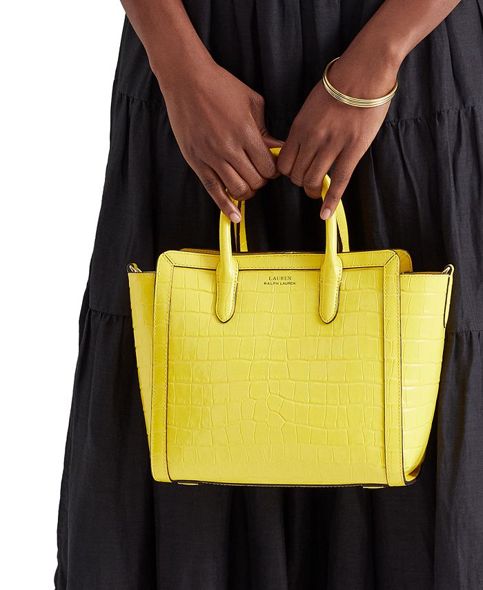 Lauren Ralph Lauren Tyler Embossed Leather Medium Tote & Reviews ...