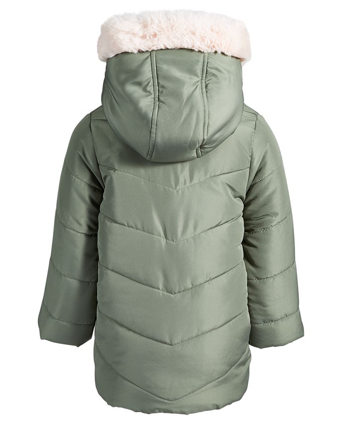 First Impressions Toddler Girls Faux-Fur-Trim Hooded Parka, Created for Macy's & Reviews - Coats ...