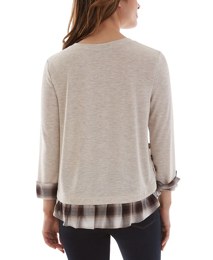 BCX Juniors' Layered-Look Top - Macy's