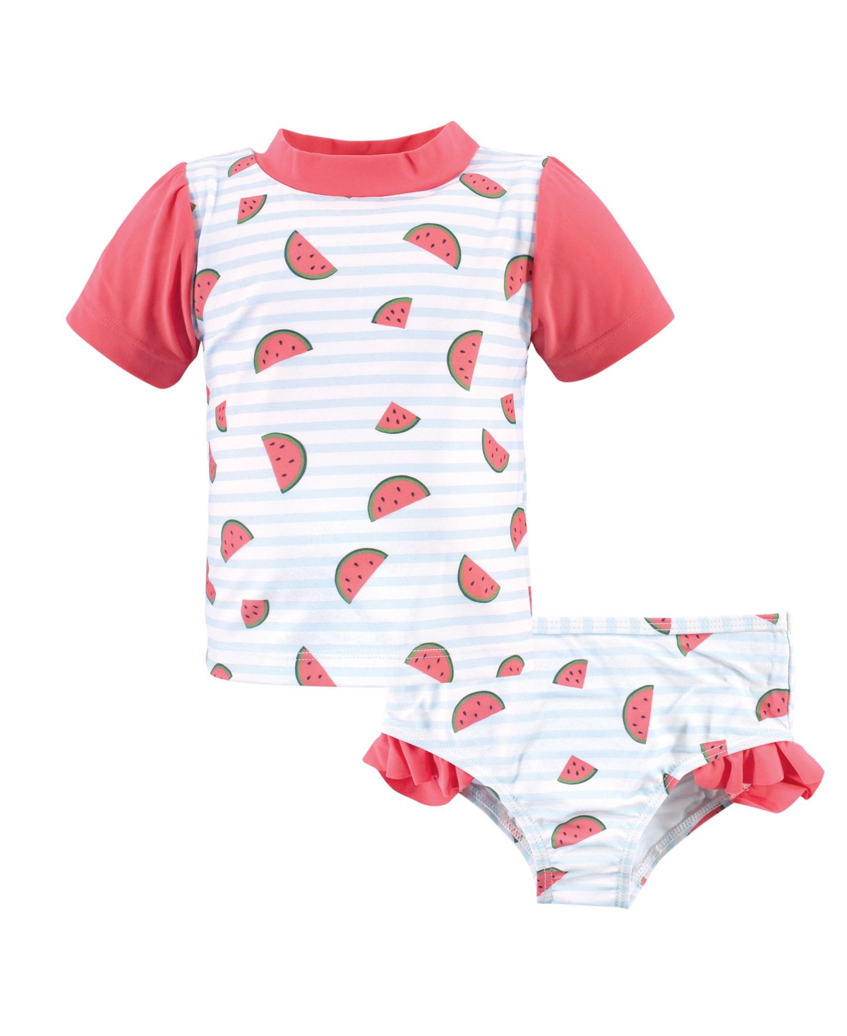 Click here for Hudson Baby Baby Girls Hudson Swim Rashguard Set... prices