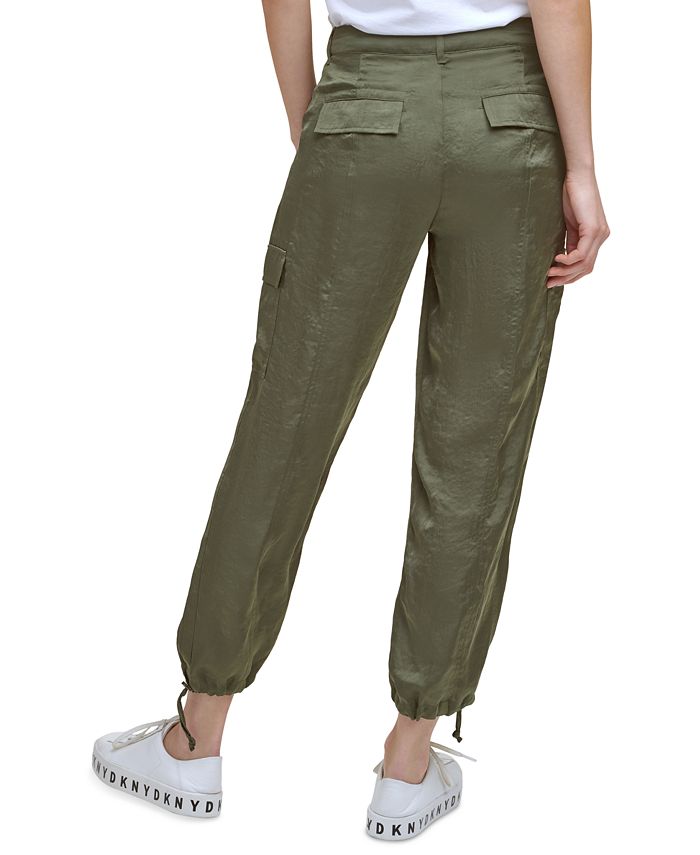 DKNY Drawstring-Hem Cargo Pants - Macy's