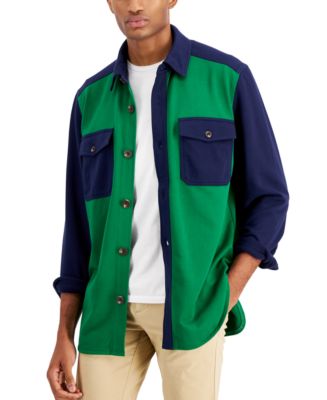 Club Room Men's Colorblocked Shirt, Created for Macy's - Macy's