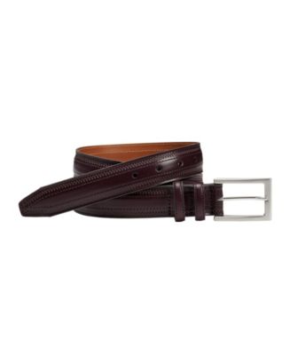 Johnston & Murphy Men's Double -Pinked Belt - Macy's