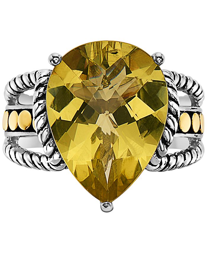 EFFY Collection EFFY® Lemon Quartz Statement Ring (6-5/8 ct. t.w.) in ...