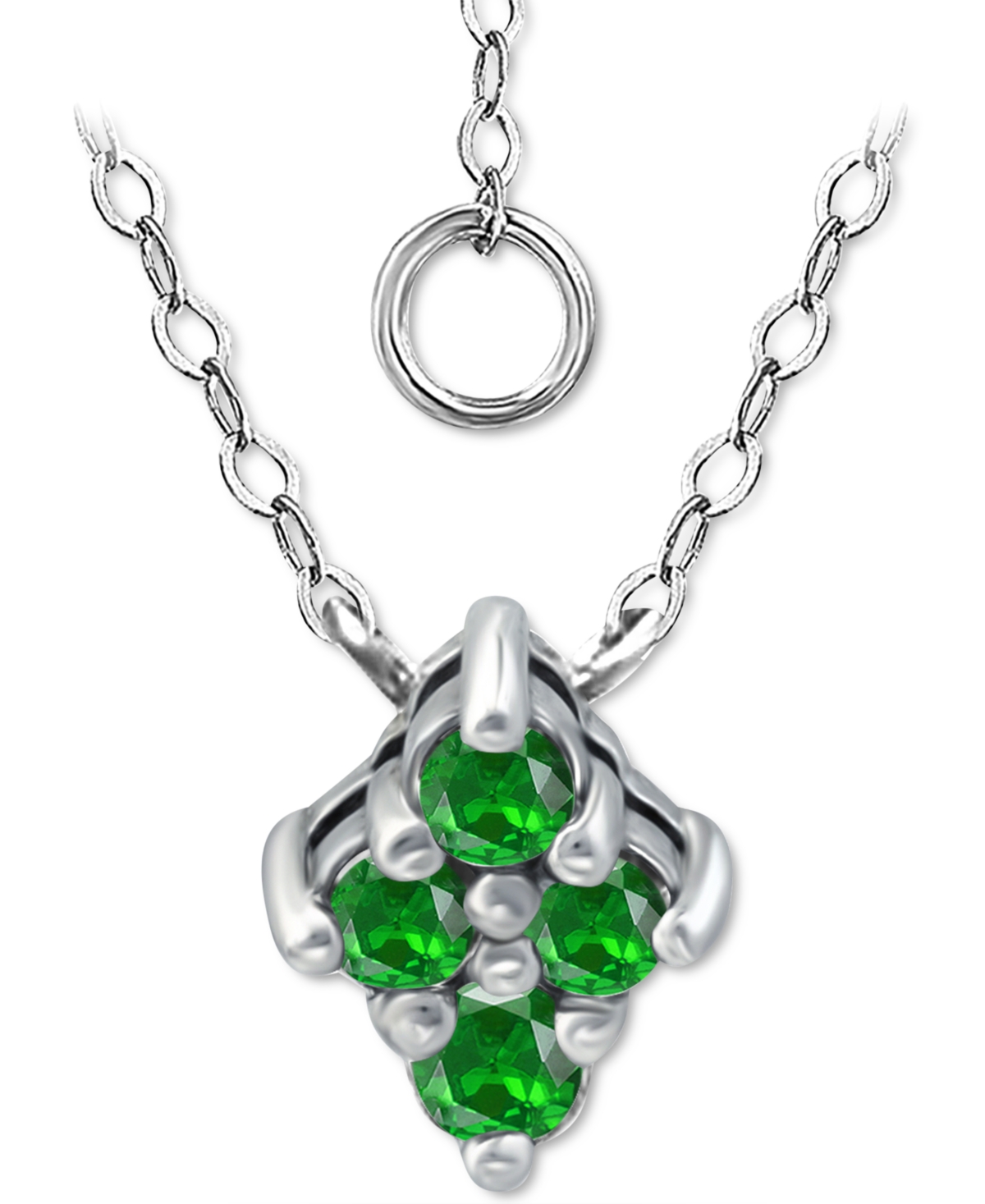 Click here for Giani Bernini Lab-Grown Green Quartz Cluster Penda... prices