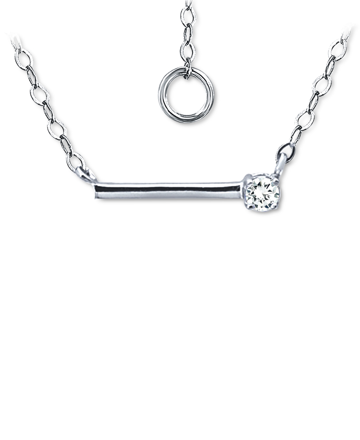 Click here for Giani Bernini Cubic Zirconia Solitaire Bar Pendant... prices