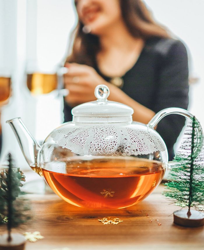 GROSCHE Cambridge Large Glass Teapot with Stainless Steel Tea Infuser ...