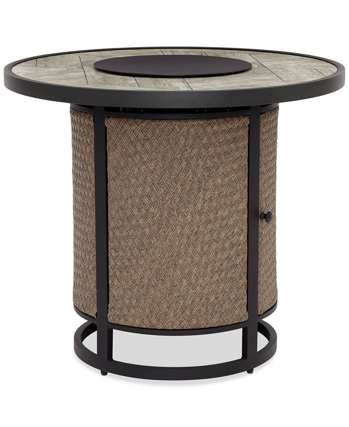 Agio CLOSEOUT! Ellery Outdoor Round Fire Pit - Macy's