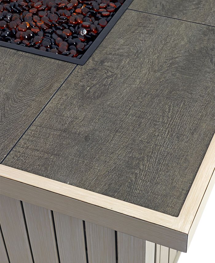 Agio CLOSEOUT! Lakehouse Outdoor Square Fire Pit, Created for Macy's ...