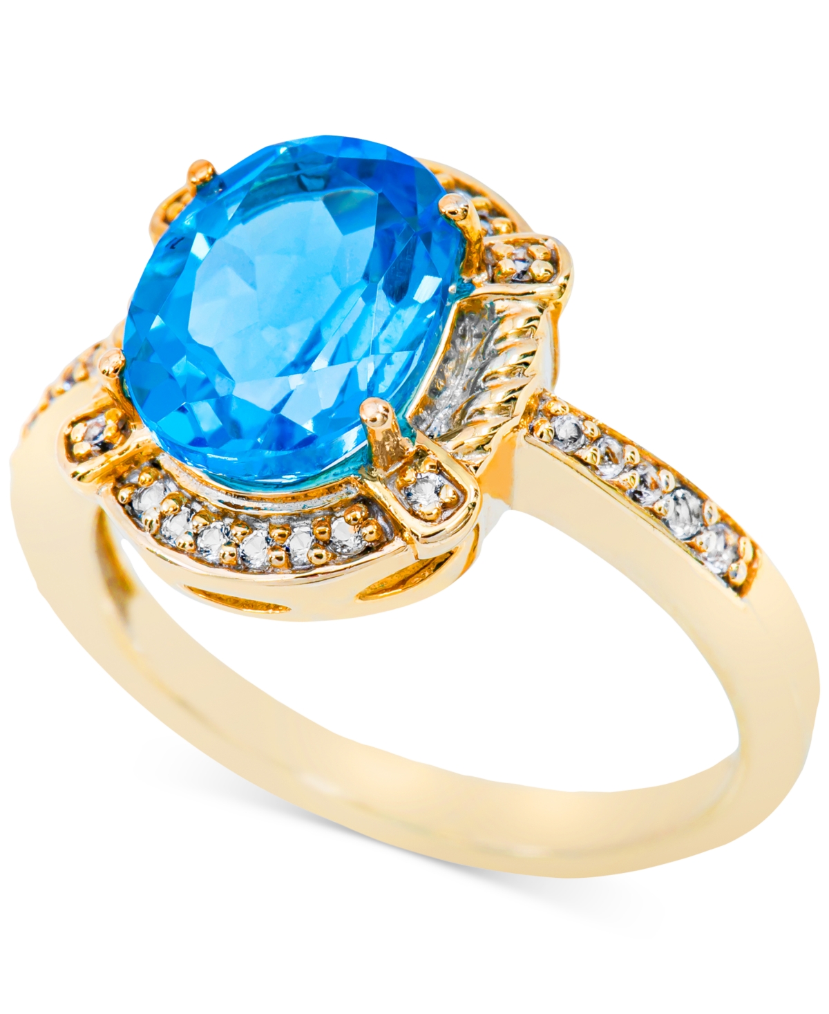 Click here for Swiss Blue Topaz (2-3/4 ct. t.w.) & Diamond (1/8 c... prices