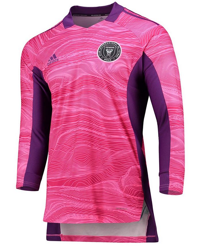 adidas Men's Pink Inter Miami CF 2021 Goalkeeper Long Sleeve Jersey ...