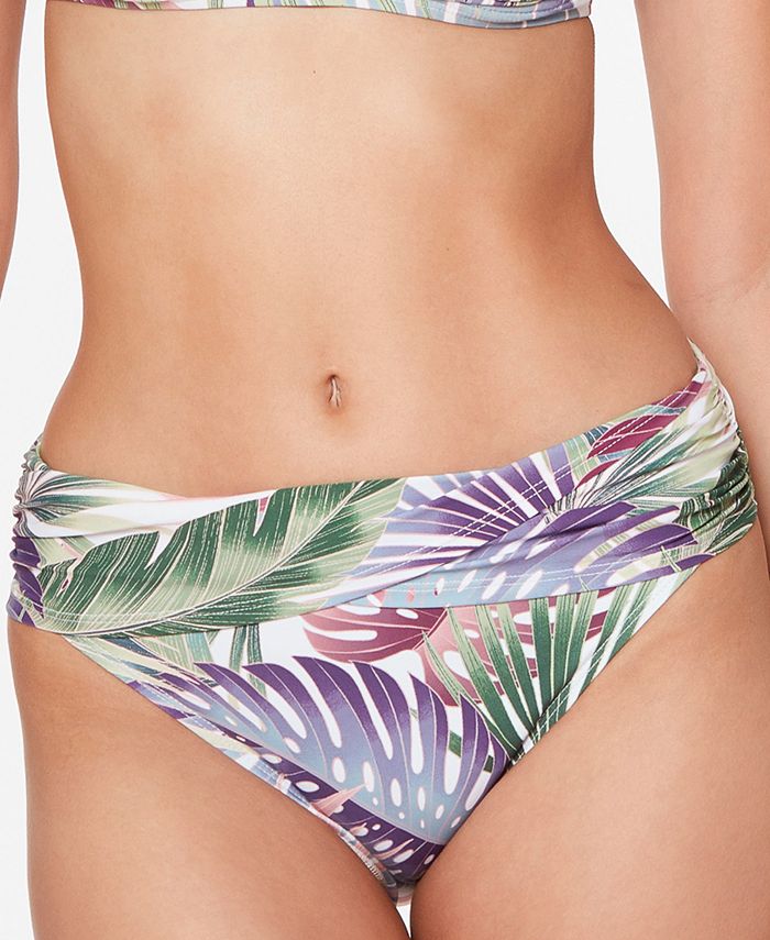 Bleu By Rod Beattie Its A Breeze Shirred High Waist Bikini Bottoms Macys