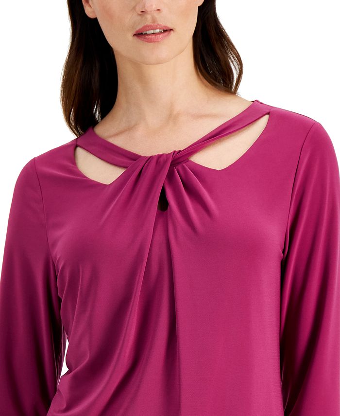 Kasper Twist Neck Top And Reviews Tops Women Macys