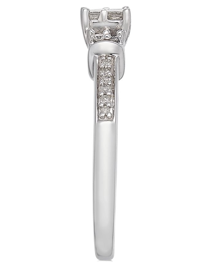 Promised Love Diamond Promise Ring in 10k White gold (1/4 ct. t.w ...